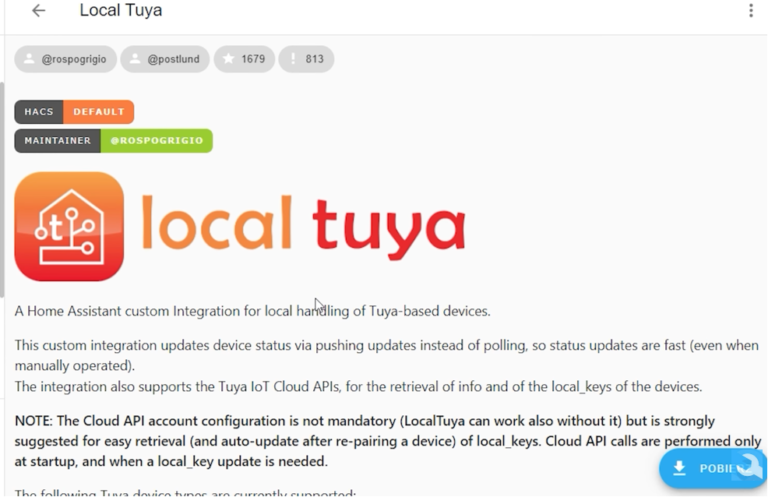 Local Tuya Integration – Home assistant